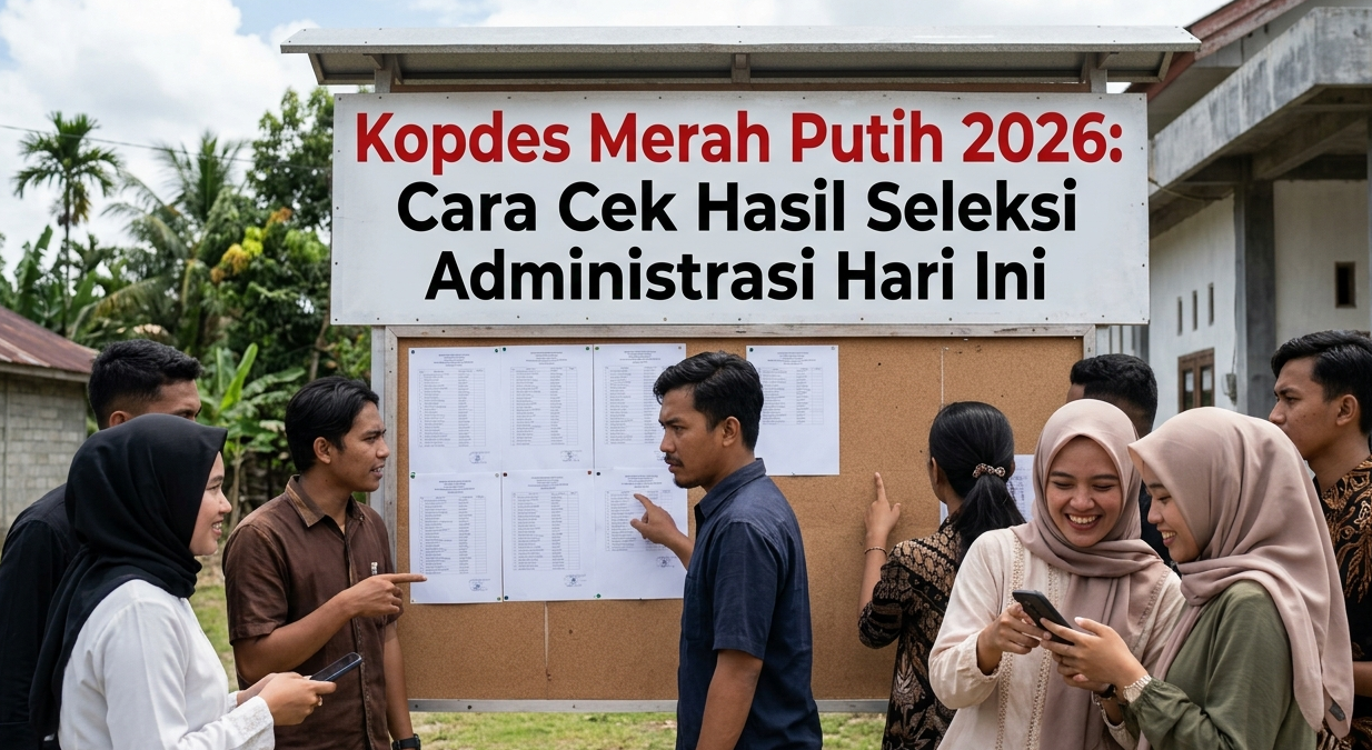 Kopdes Merah Putih 2026: Cara Cek Hasil Seleksi Administrasi Hari Ini ...